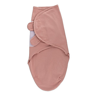 Ely's & Co. Baby Swaddle Blanket - 2 Pack Cotton Swaddle Blanket - Newborn Swaddle 0-3 Months, Newborn Essentials (Mauve Pink Stars & Solid Dusty Rose)