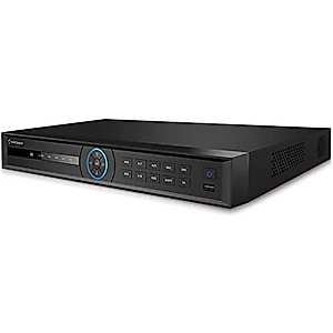 Amcrest 4K NV5216E-8P (16CH 1080P/3MP/4MP/5MP/6MP/4K/12MP) Network Video Recorder (8-Port PoE) - Supports up to 16 x 4K IP Cameras, Supports up to 2 x 10TB Hard Drives (Not Included)