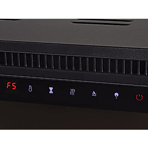 Touchstone Sideline Infinity 3-Sided Smart 50-inch WiFi-Enabled Electric Fireplace - 80045 - Built-in - 60 Color Combinations - 1500/750 Watt Heater (68-88°F Thermostat) - Black - Log & Crystals