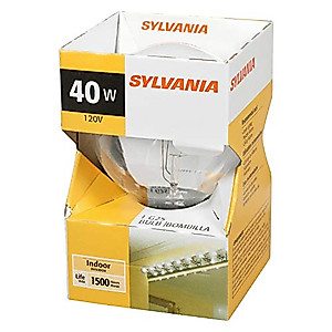 SYLVANIA G25 Incandescent Bulb, Medium Base, 40W, 2850K, Clear Bulbs
