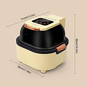 ELEdvb Air Fryer Household Multifunctional Fryer 6L Large Capacity air Fryer air Fryer Oil-Free French Fries Maker (Yellow 30 * 31 * 26cm) (Yellow 30 * 31 * 26cm) (Yellow 30 * 31 * 26cm)