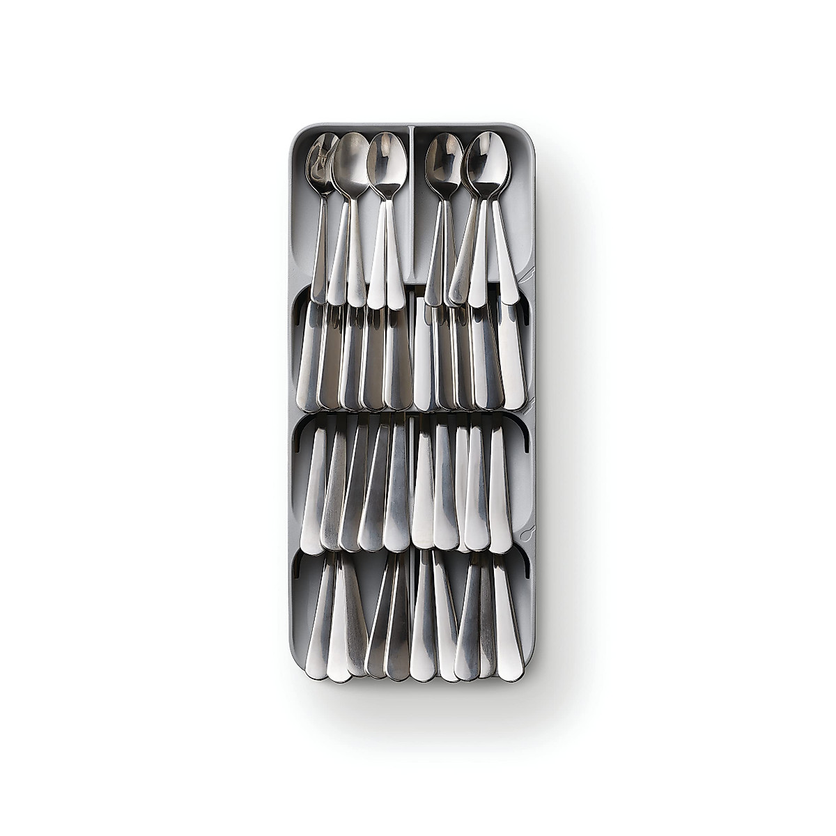 Joseph Joseph 85188 Dream Drawers Drawerstore Compact Cutlery & Knife Organiser Set of 2, Grey, Large