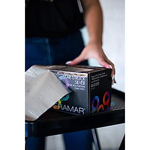 Framar Star Struck Silver Embossed Roll Aluminum Foil, Hair Foils For Highlighting - Medium 320 ft