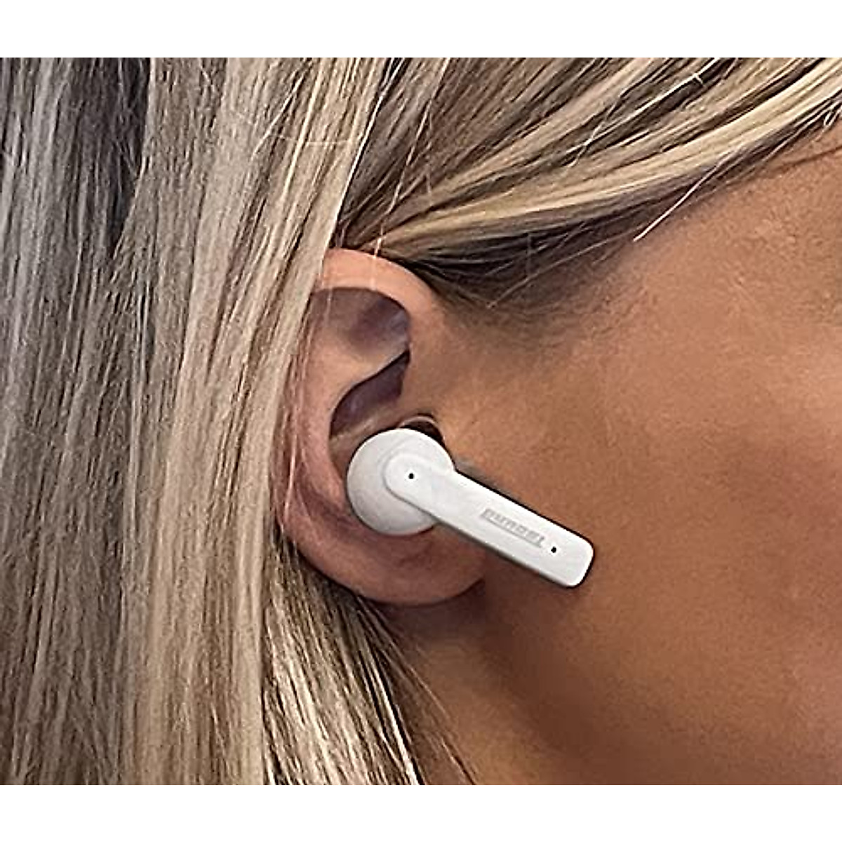 T-Sound Wireless Elite Noise Cancelling Earbuds, 5.5H Listening Time, Bluetooth 5.0 Touch Control Headset, White (TS02311)