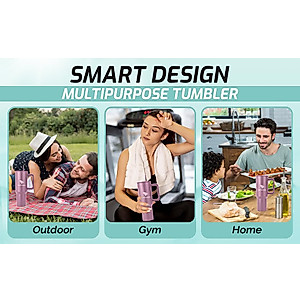 Snack hawk 40oz Insulated Stainless Steel Travel Coffee Tumbler with Handle and Straw | 100% Leak-Proof Mug | Car Cupholder Friendly | Perfect Water Cup Gift for Everyone