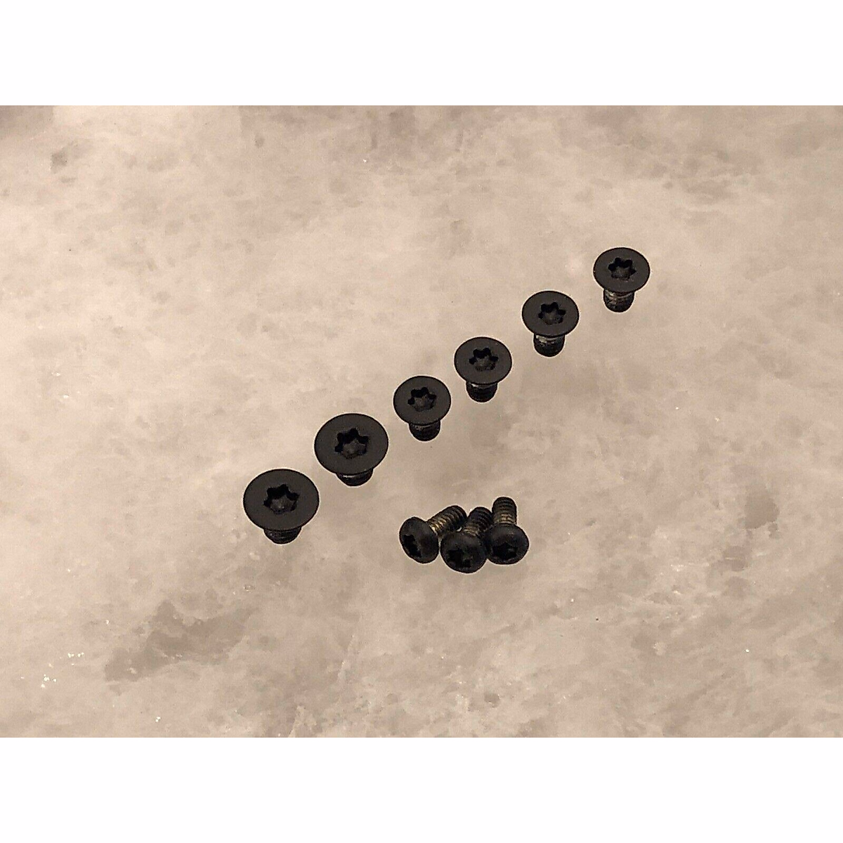 Black Scale, Pivot & Pocket Clip Screws for Spyderco Manix 2 G10 Handle Set of 9