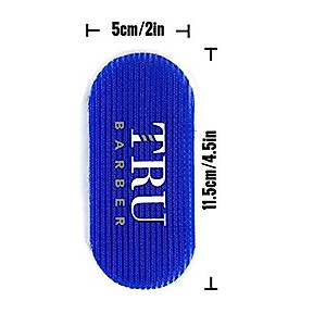 TRU BARBER Hair Grippers Bundle Pack, 6 pieces for Men and Women - Salon and Barber, Hair Clips for Styling, Sectioning, Cutting and Coloring, Nonslip Grips, Hair holder (Blue)