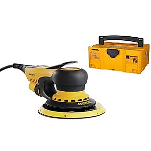 Mirka MID62520CAUS Direct Electric Random Orbital Sander, 6-Inch, Yellow, Black
