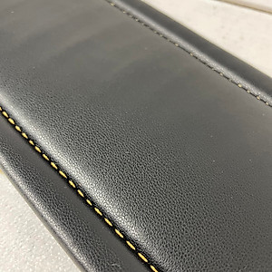 Walker & Williams Super Wide 4" Dark Brown Double Premium Padded Top Grain Leather Guitar Strap For Acoustic, Electric, And Bass Guitars