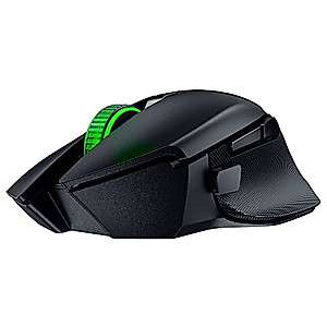 Razer Basilisk V3 X HyperSpeed Wireless Gaming Mouse: Up to 285 Hr Battery - 18K Optical Sensor - Mechanical Switches - Chroma RGB - 9 Programmable Controls - Black