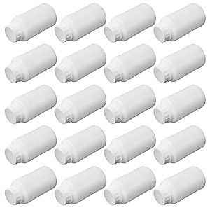 Othmro 20pcs 8.45oz/250ml Plastic Bottles, Lab Chemical Reagent Bottle, Length 119mm Wide Mouth Laboratory Reagent Bottle, Sample Sealing Liquid Storage Container for Food Stores White