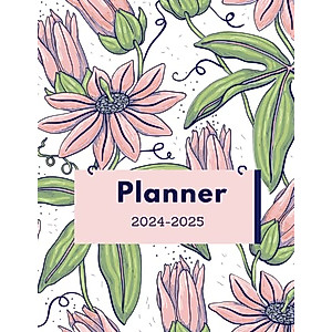 2024 2025 planner / Monthly Planner / two year calendar / flowers / butterfly / animal: 2024-2025 Monthly Planner : 2 Year Schedule Organizer From ... 2025 With Holidays, Notes, Goals, To Do list