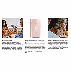 Nokia 4.2 with Android One (32GB, 3GB) 5.71" HD+ Display, 13MP Dual Camera, GSM Unlocked (at&T/T-Mobile/MetroPCS/Cricket/H2O) Global 4G LTE International Model TA-1149 (Black, 32 GB)