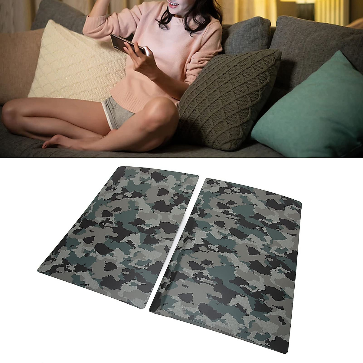 for PS5 Faceplate Cover, Dustproof Disc Edition Faceplate Cover, Replacement Faceplate Cover Protective Shell for PS5 Disc Edition Console