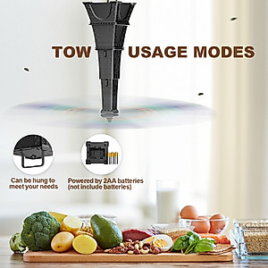 Fly Fans for Tables, 3 Pcs Foldable for Outdoor Tables, Fly Away Bug Repellent Fan Table Top Bug Repellent Fan with Holographic Blades for Outside or Inside Table use Restaurant Party Barbeque