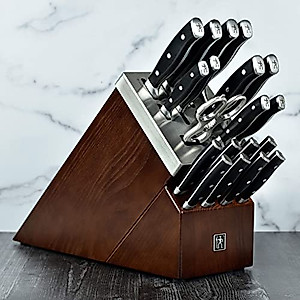 Henckels Forged Accent 20 Piece Self Sharpening Knife Block Set with Black Handles