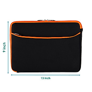 Neoprene Material 14 inch Laptop Sleeve Case Bag Compatible with MacBook Air M1 2020, MacBook Pro, Dell XPS 13 7390, HP Spectre X360, Lenovo Yoga 7i, Surface Pro 8