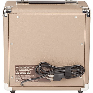 Fender Acoustasonic Guitar Amp for Acoustic Guitar, 15 Watts, 6 Inch Speaker, Dual Front-Panel inputs, 11.5Hx11.19Wx7.13D Inches, Tan
