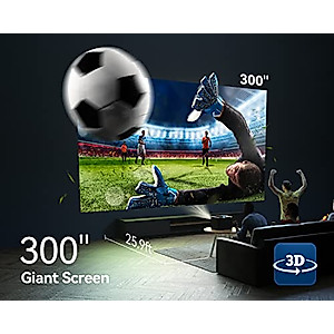 Dangbei Mars Pro 4K Projector, 3200 ANSI Lumens Laser DLP Projector with Android 4GB+128G, 2*10W HiFi Speakers, Auto Keystone Auto Focus HDR10 Home Theater