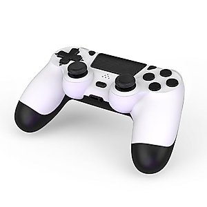 MOVONE Wireless Controller Dual Vibration Game Joystick Controller for Ps4 Controller/Slim/Pro,Compatible with PS4 Console（White ）