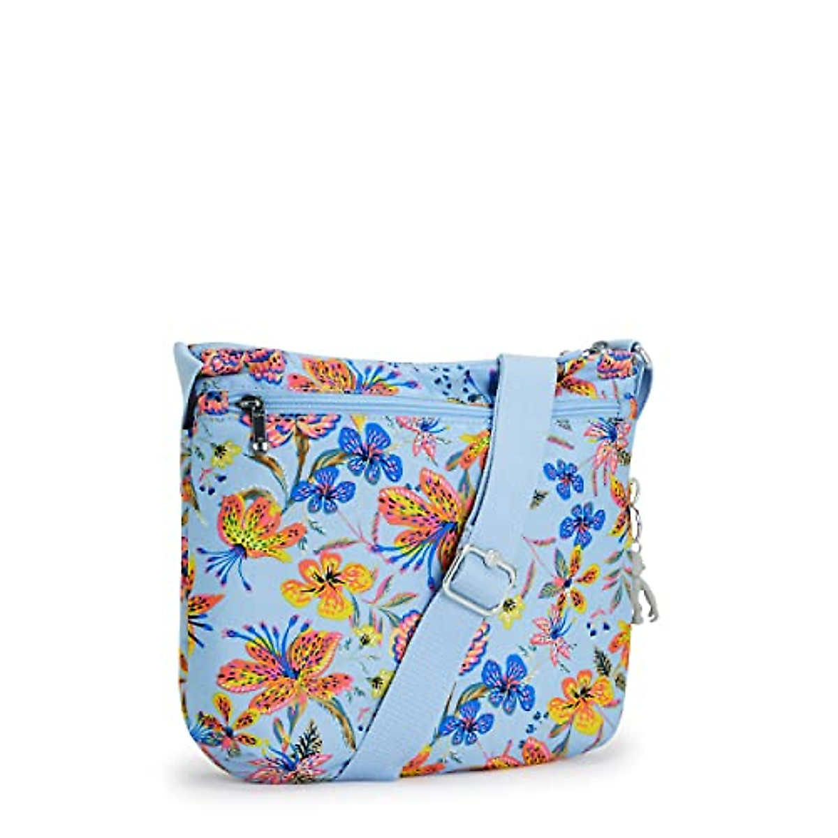 Kipling Women’s Arto Crossbody, Lightweight Everyday Purse, Casual Nylon Shoulder Bag, Wild Flowers