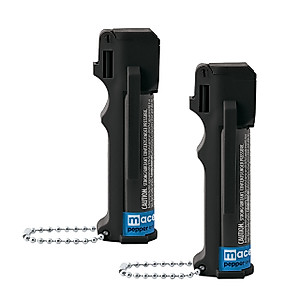 Mace Brand Triple Action Pepper Defense Spray w/Tear Gas - Personal Model - Lot of 2 Pieces as Shown