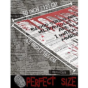 InnoBeta Serial Killer Gifts, Serial Killer Blanket, Blood Stains are Red, They'll Never Find You, Gift for True Crime Lovers, Women, Men, Soft Throw Blanket 50"x65"