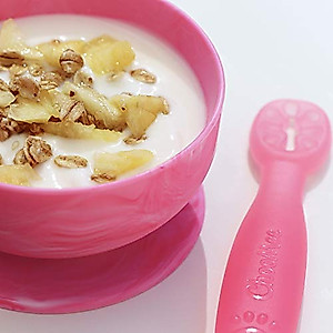 ChooMee Silicone Baby Suction Bowls | Non Slip Extra Strong Suction Base with Durable and Firm Bowl | Ideal for Infant and Toddler Baby Led Feeding | Small 2 CT