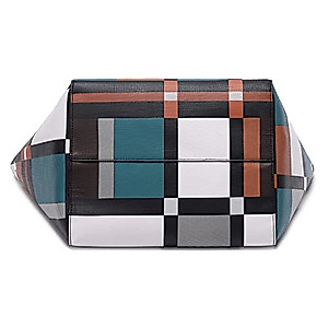 sqlp Large Work Tote Bag for Women Designer Purses and Handbags Big Bucket bags Ladies Travel Crossbody Purse blue check