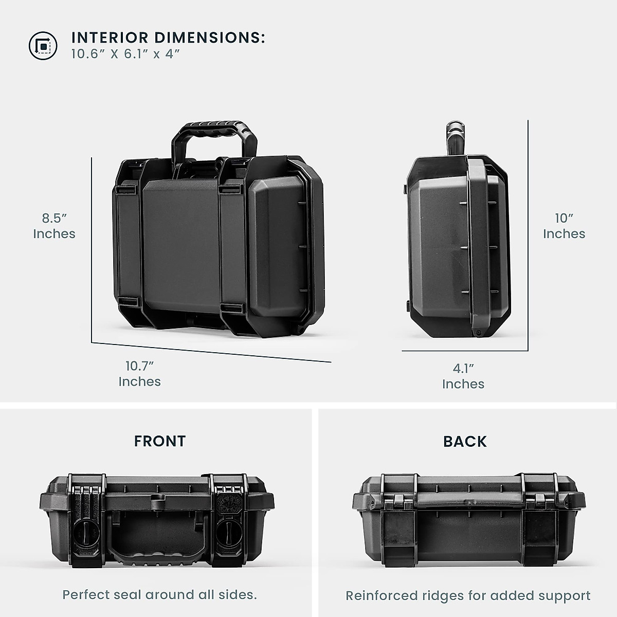 Seahorse Protective Equipment Cases 230 Medium Tactical Case, Black