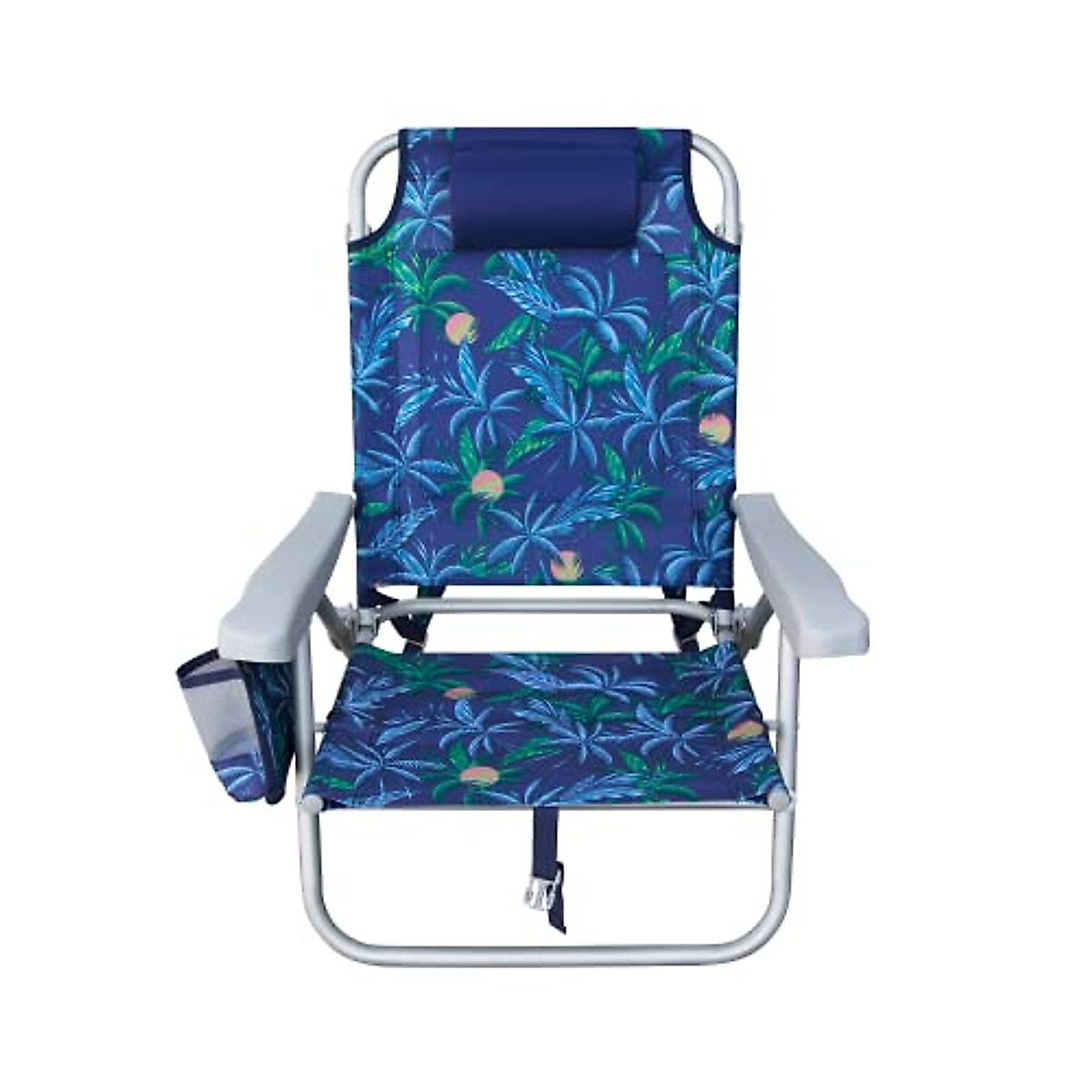 Hurley Deluxe Backpack Outdoor Chair, One Size, Lightweight, Alloy Steel, Blue