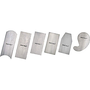 Shop Fox D3294 Scraper Set, 6-Piece, White