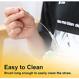 Silicone Straw Replacement 40 oz for Stanley Adventure Travel Tumbler, 6 Pack Reusable Straws Silicone Straws with Cleaning Brush Compatible with Stanley 40oz Stanley Cup Stanley Water Jug