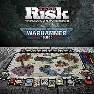 Risk Warhammer 40,000 Board Game | Based on Warhammer 40k from Games Workshop | Officially Licensed Warhammer 40,000 Merchandise | Themed Risk Game