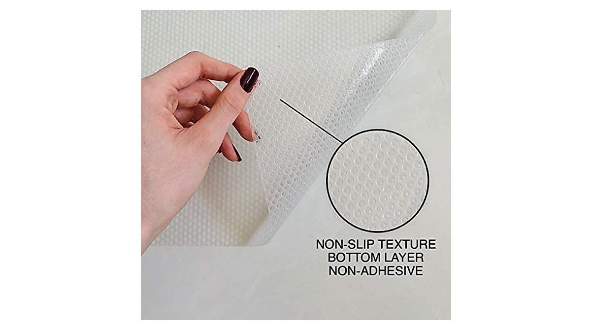 EVALAND 18-Inch Non-Slip Shelf Liner for Kitchen & More