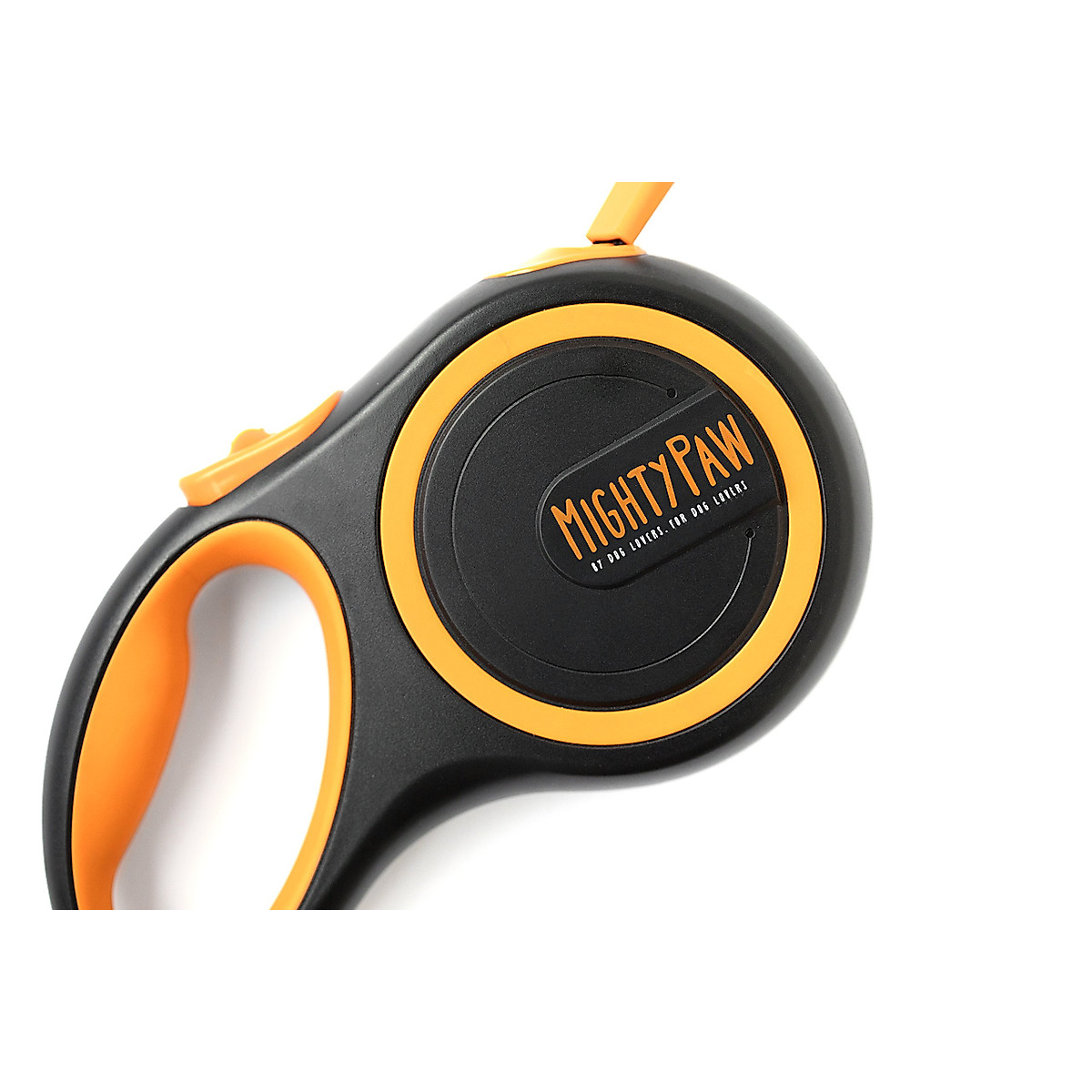 Mighty Paw Retractable Dog Leash - Enhanced Durability with Stainless Steel Coil - Reflective Stitching - One-Touch Lock - Secure Grip Leash - Long Dog Leash - Extend Leash - (Lite, Grey) - Grip Leash