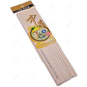 M.V. Trading IMCH11W 10 Pairs Melamine Chopsticks, Ivory
