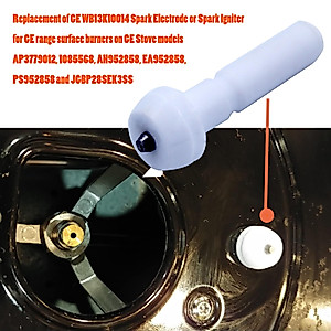 MENSI Cooker Replacement of GE WB13K10014 Genuine Spark Electrode Igniter Ceramic Sparker for Gas Range Stove, 4 Packs