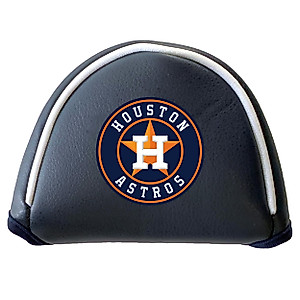Team Golf MLB HOUSTON ASTROS Putter Cover - Mallet (Color) - Printed Team Golf MLB Putter Cover - Mallet Printed, Fits Most Mallet Putters, Easily Slips on and Secures with Velcro Closure
