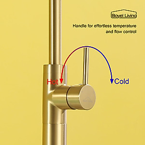 Premium Freestanding Bathtub Filler Faucet Brushed Gold Single Handle Bath Tub Faucet Solid Brass Tub Filler Facuet for Bathtub