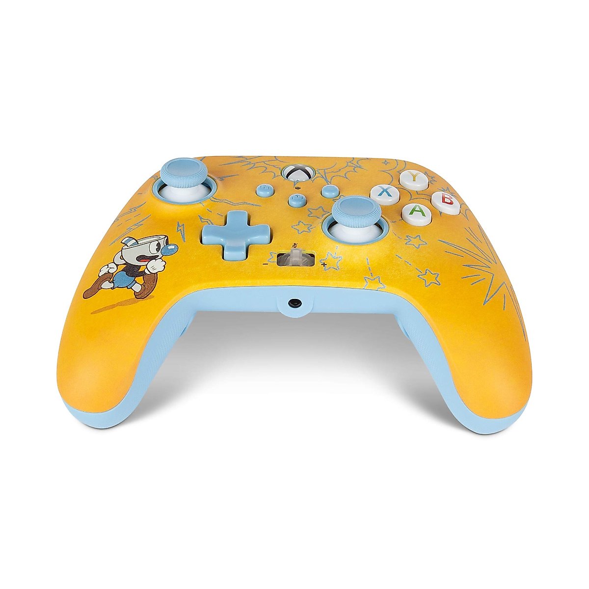 PowerA Enhanced Wired Controller for Xbox Series X|S - Cuphead: Mugman, Gamepad, Wired Video Game Controller, Gaming Controller, Xbox Series X|S - Xbox Series X