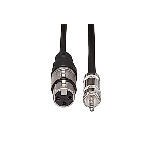 Hosa MXM-001.5 Camcorder Microphone Cable, Neutrik XLR3F to Hosa 3.5 mm TRS, 1.5 ft