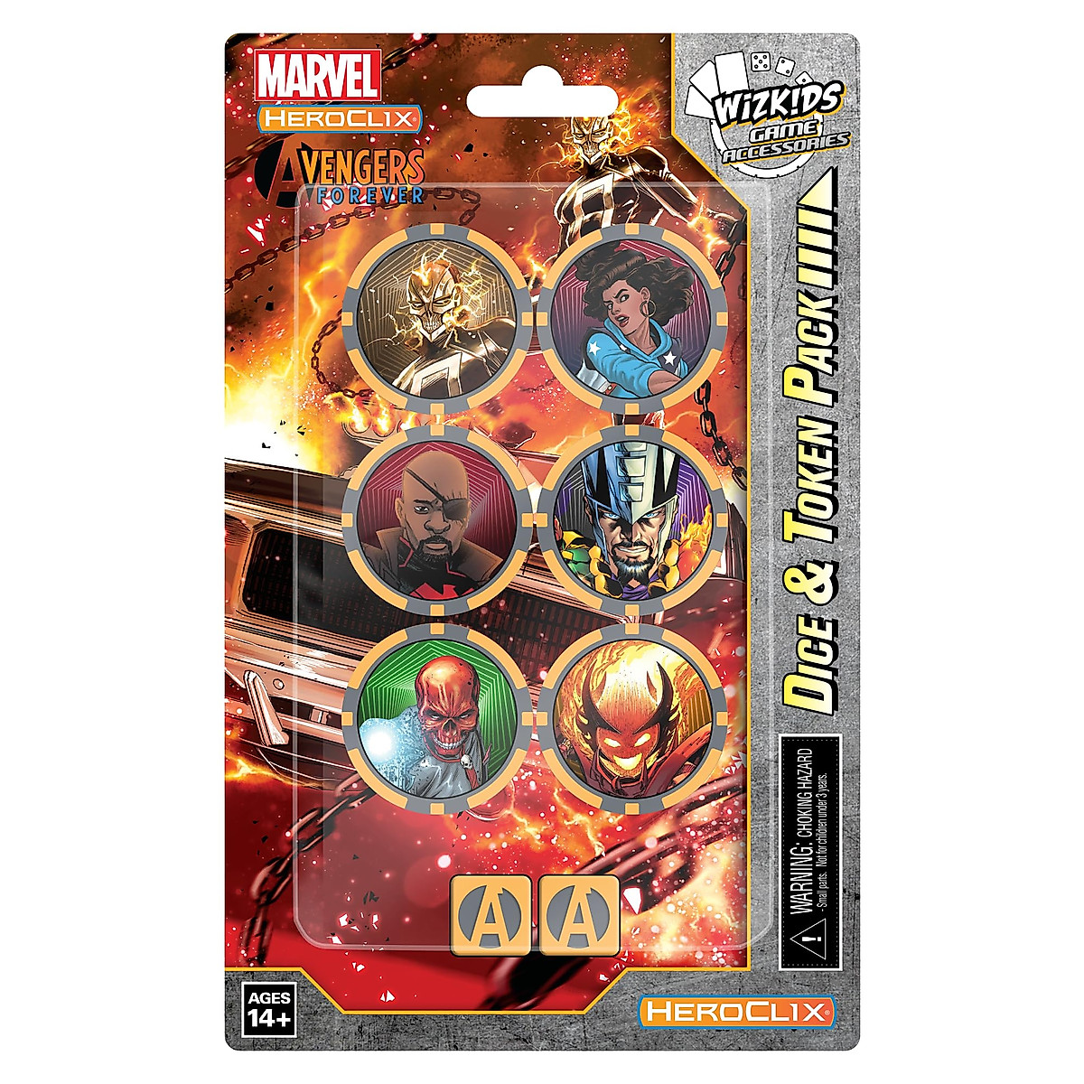Marvel HeroClix: Avengers Forever Dice and Token Pack Ghost Rider