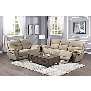 Lexicon Ryan Double Reclining Loveseat, Tan