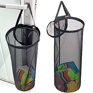MIFNRO Large Capacity Sock Laundry Bag With Wire Construction Opening Use YKK Zipper Tote Bag Bathroom Hanging Suitable For Underwear, Socks Fine Mesh Laundry Bag 1 Black