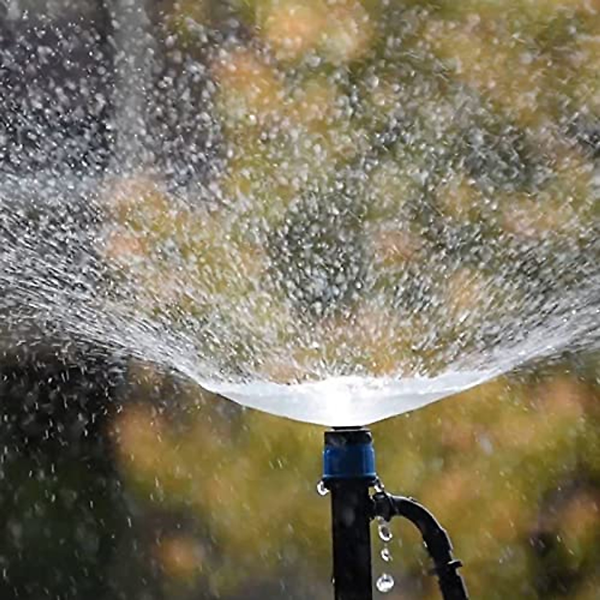 Lxcom Lighting Irrigation Drippers Drip Emitters Micro Spray Adjustable 360 Degree Full Circle Pattern Water Flow Irrigation Drippers Micro Bubbler Sprinkler Drip System Parts Drip Irrigation, 50 Pack