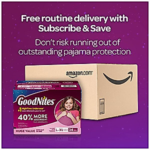 Huggies Goodnights Bedtime Big Pak Pants, Size 8-14/Large-X-Large (60-125+ Lbs), 25 Count