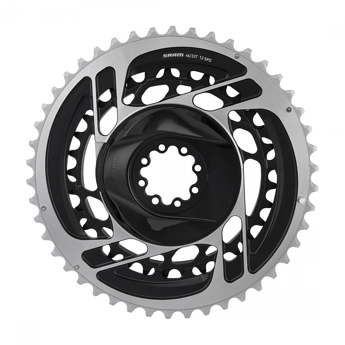 SRAM Red AXS Direct-Mount 46/33t 2x12 speed Chainring Set, Polar Gray
