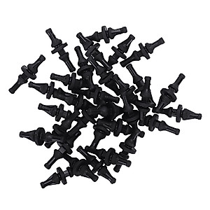 GJHL Screw 32 PCS Rubber Anti Vibration Mount Screw Pin Rivet,for Case Fans Anti Vibration Screw Durable (Color : Black, Size : Other)