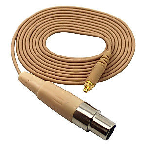 J K Pro Headset Headworn Microphone MIC-J 071S Compatible with AKG Samson Wireless Transmitter - Mini XLR 3Pin Connector